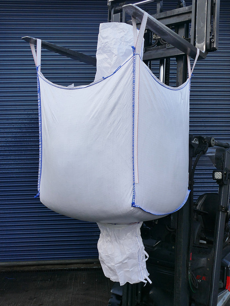 90x90x90cm FIBC Bulk Bag - Fill Spout & Discharge Spout — Sackmaker