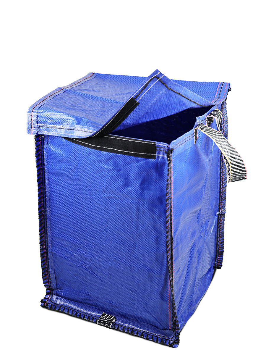 Blue Recycling Bag - 60 Litre with Lid & Weighted Base - Kerbside ...