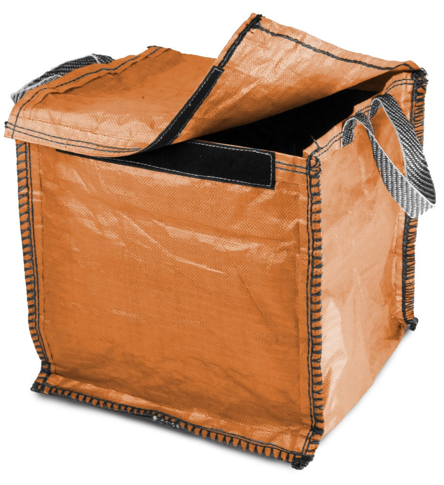Orange Recycling Bag - 90 Litre with Lid & Weighted Base - Kerbside ...