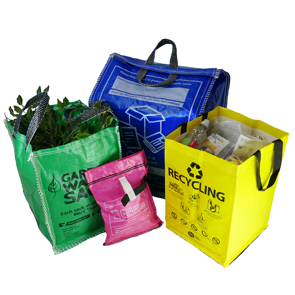 Bespoke Recycling Bag - Produced to Order - Council / Local Authority ...