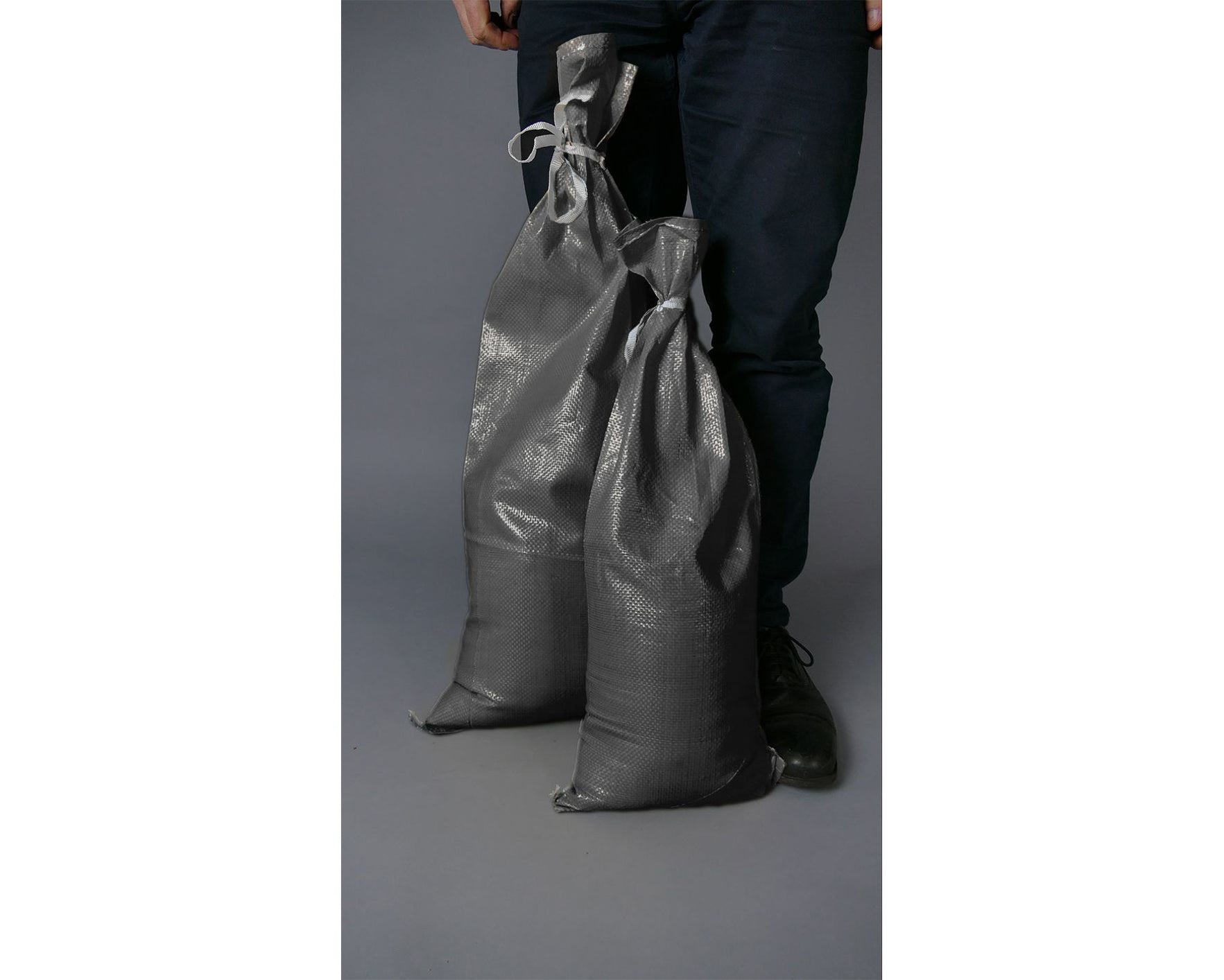 Mini Pre Filled Heavy Duty Woven Polypropylene Sandbags (Black) — Sackmaker
