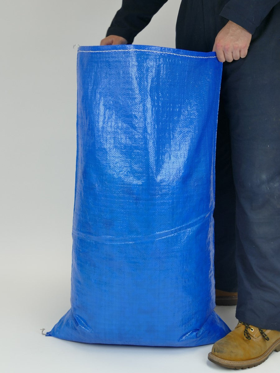62x100cm Blue Woven Polypropylene Sacks — Sackmaker